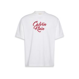 Calvin Klein Jeans T-Shirt Herren Gr&ouml;&szlig;e XS rot / wei&szlig;