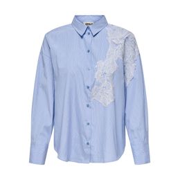 Only Bluse 'ONLKIRI' Damen Gr&ouml;&szlig;e XL hellblau / wei&szlig;