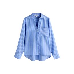 next Bluse Damen Gr&ouml;&szlig;e 4XL blau / wei&szlig;