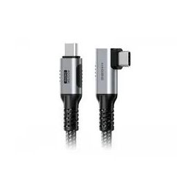 Hagibis USB-C 40G/8K 240W Schnellladekabel 90&deg; Winkel&ndash; 1.2 m