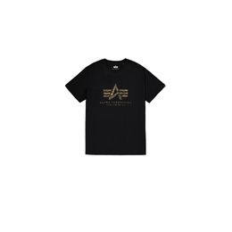 Alpha Industries T-Shirt Herren Gr&ouml;&szlig;e XS goldgelb / anthrazit / schwarz