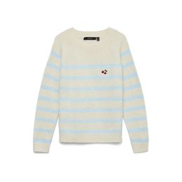 V&eacute;ro Moda Vero Moda Pullover 'VMDOFFY' Damen Gr&ouml;&szlig;e L creme / hellblau / gr&uuml;n / karminrot
