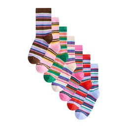next Socken Damen Gr&ouml;&szlig;e 36/41 beige / braun / tanne / hellpink