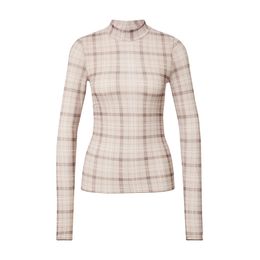 Moves Shirt 'Filana' Damen Gr&ouml;&szlig;e XL cappuccino / dunkelbraun / wei&szlig;
