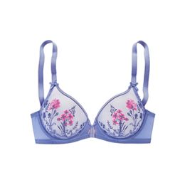 Lascana BH Damen Gr&ouml;&szlig;e 95 blau / rosa / wei&szlig;