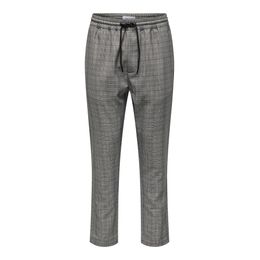 Only & Sons Only & Sons Hose 'LINUS' Herren Gr&ouml;&szlig;e 28 grau / schwarz / wei&szlig;
