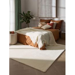 benuta Pure Wollteppich Vera Cream 250x350 cm - Naturfaserteppich aus Wolle