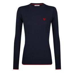 Felix Hardy Pullover Damen Gr&ouml;&szlig;e L navy / knallrot