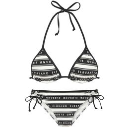 ELBSAND Bikini Damen Gr&ouml;&szlig;e XS schwarz / offwhite