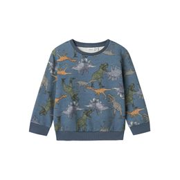 name it Sweatshirt 'NMMBenja' Jungen Gr&ouml;&szlig;e 80 dunkelblau / karamell / grau / dunkelgr&uuml;n