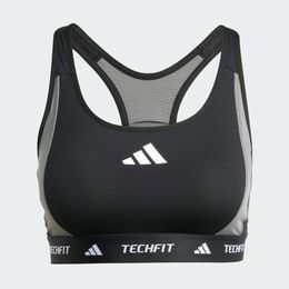 adidas Performance Sport-BH Damen Gr&ouml;&szlig;e L grau / schwarz / wei&szlig;