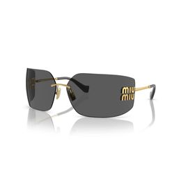 Miu Miu Sonnenbrille 'Miu Miu Occhiali da Sole MU54YS 5AK5S0 Oro/Grigio Scuro Donna' Damen Gr&ouml;&szlig;e one size gold