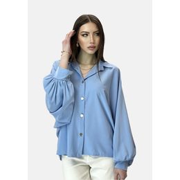 Elara Bluse Damen Gr&ouml;&szlig;e XL hellblau