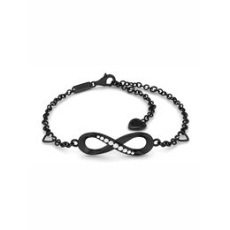 Serasar Armband 'Anklet Infinity' Damen Gr&ouml;&szlig;e 23 cm schwarz
