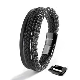 Serasar Armband 'Hero' Herren Gr&ouml;&szlig;e 17 cm schwarz