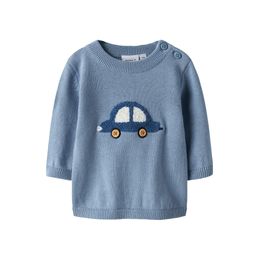 name it Pullover 'NBMBAND' Gr&ouml;&szlig;e 68 blau / marine / braun / wei&szlig;