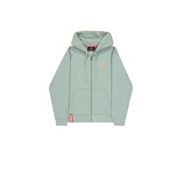 Alpha Industries Zip-Up Hoodie male size M Pastel green