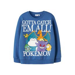 name it Sweatshirt 'NKMJOBI POKEMON' Jungen Gr&ouml;&szlig;e 158/164 blau / petrol / orange / wei&szlig;