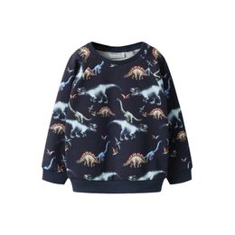 name it Sweatshirt 'NMMBERTIL' Jungen Gr&ouml;&szlig;e 122/128 hellblau / dunkelblau / oliv / orange