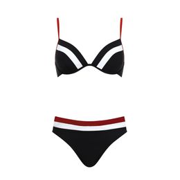 Olympia Bikini Damen Gr&ouml;&szlig;e XL merlot / schwarz / wei&szlig;