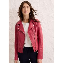 bonprix Bikerjacke aus Nappaleder, pink, Gr.36, Biker-Lederjacke aus hochwertigen Glattleder, aus Nappaleder
