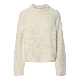 Y.A.S YAS Pullover 'YASFloro' Damen Gr&ouml;&szlig;e XL creme