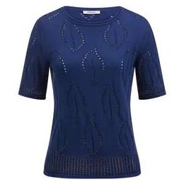 Rundhals-Pullover Peter Hahn blau, 46