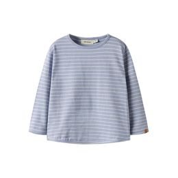 Lil'atelier Shirt Jungen Gr&ouml;&szlig;e 104 pastellblau / wei&szlig;