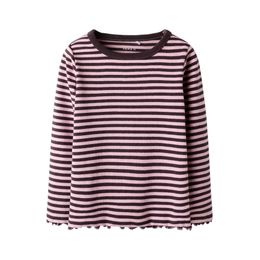 name it Shirt 'NMFBENSA' M&auml;dchen Gr&ouml;&szlig;e 122/128 aubergine / ros&eacute;
