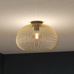 Eglo Deckenlampe Venezuela, Schirm aus goldenen St&auml;ben