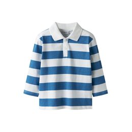 name it Poloshirt 'NMMBenni' Jungen Gr&ouml;&szlig;e 116 saphir / wei&szlig;