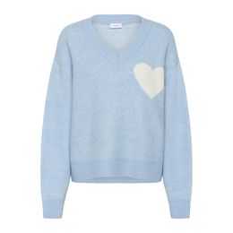 Saint Tropez Pullover 'PariaSZ' Damen Gr&ouml;&szlig;e XS himmelblau / wei&szlig;