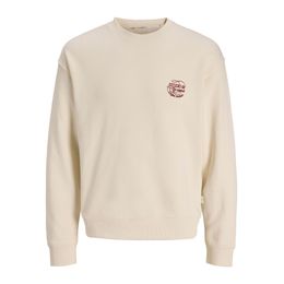 Jack & Jones Jack & Jones Sweatshirt Herren Gr&ouml;&szlig;e XS beige / rot