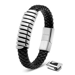 Serasar Armband 'Helix' Herren Gr&ouml;&szlig;e 20 cm silber
