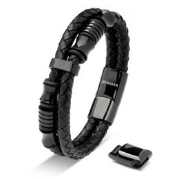 Serasar Armband 'Spirit' Herren Gr&ouml;&szlig;e 17 cm schwarz