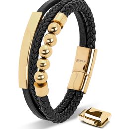 Serasar Armband 'Pearl' Herren Gr&ouml;&szlig;e 20 cm gold