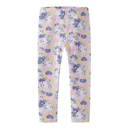 name it Leggings 'Hello Kitty' M&auml;dchen Gr&ouml;&szlig;e 116 hellblau / gelb / rosa / wei&szlig;