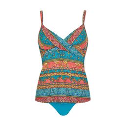 Olympia Tankini Damen Gr&ouml;&szlig;e XL azur / gelb / melone / wei&szlig;