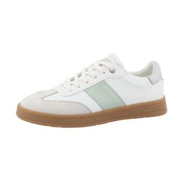 Tom Tailor Sneaker PU wei&szlig;-mint - Damen - Gr. 39 - wei&szlig;