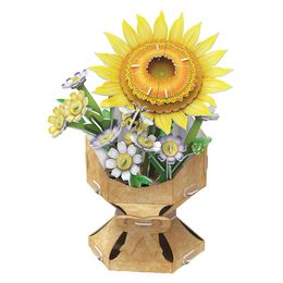 MGM 102tlg. 3D-Puzzle "Blumen-Bouquet - Sonnenblumen" - ab 8 Jahren - 38% | Gesellschaftsspiele