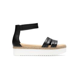 Clarks Leder-Sandalen in Schwarz - 80% | Gr&ouml;&szlig;e 38 | Damen-sandalen