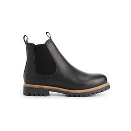 TRAVELIN' Leder-Chelsea-Boots "Nodeland" in Schwarz - 59% | Herrenstiefel