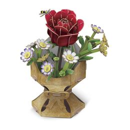 MGM 120tlg. 3D-Puzzle "Blumen-Bouquet - Kamelie" - ab 8 Jahren - 38% | Gesellschaftsspiele