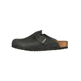 Birkenstock Leder-Clogs "Boston" in Schwarz - Weite N - 26% | Gr&ouml;&szlig;e 40 | Herren-hausschuhe