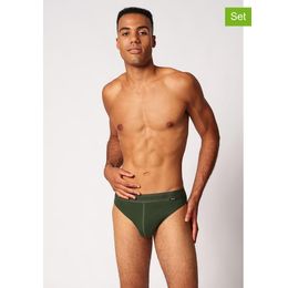 Skiny 2er-Set: Slips in Dunkelgr&uuml;n - 50% | Gr&ouml;&szlig;e S | Herren-waesche