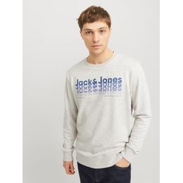 Jack & Jones Jack & Jones Sweatshirt in Grau - 74% | Gr&ouml;&szlig;e L | Herren-plussize