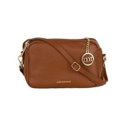 Mia Tomazzi Leder-Umh&auml;ngetasche in Cognac - (B)23 x (H)16 x (T)11 cm - 73% | Damen-taschen