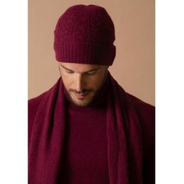 Perfect Cashmere Kaschmir-M&uuml;tze "Popi" in Bordeaux - 50% | Damen-muetzen-caps