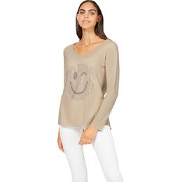 Heine Longsleeve in Beige - 50% | Gr&ouml;&szlig;e 40 | Damen-tops