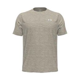 Under Armour Trainingsshirt "Tech Textured" in Beige - 14% | Gr&ouml;&szlig;e M | Herren-sportshirts